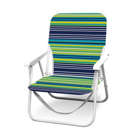 Caribbean Joe Folding Outdoor Portable Beach Chair - Blue/yellow ...