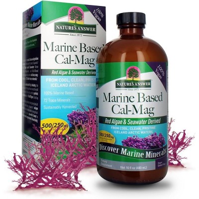 Nature's Answer Marine Based Cal-Mag Liquid 500/250mg, 16 Oz : Target