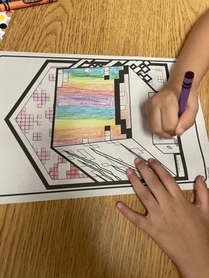 Crayola 96pg Minecraft Coloring Book With Sticker Sheet : Target