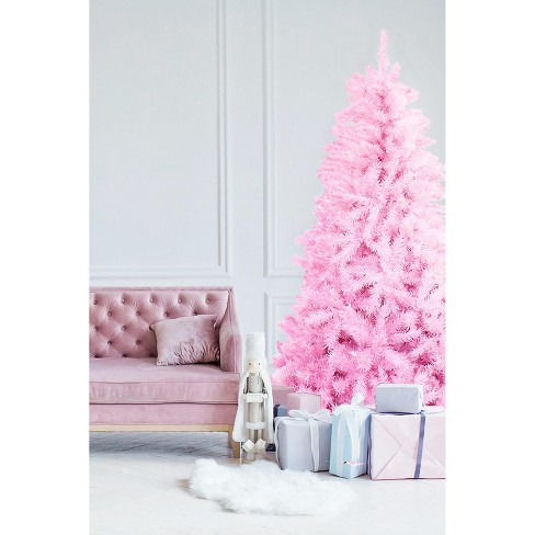 Perfect Holiday 6' Pale Pink Norway Pine Tree : Target