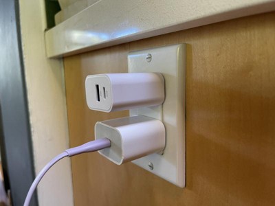 Dual Port 25w Usb-a And Usb-c Wall Charger - Dealworthy™ White : Target