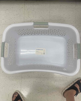 Laundry Basket White - Brightroom™: Polypropylene, Portable, Built-in ...
