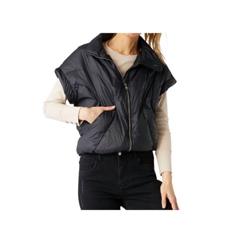 Women's Brooke Cropped Puffer Vest - Coco + Carmen : Target