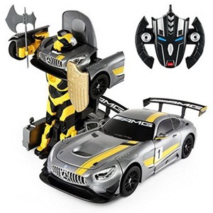 JuzToys Remote Control Car 1 14 RC Car Mercedes Benz GT3 2.4ghz RC Car Transformer Dancing Robot Car Gray