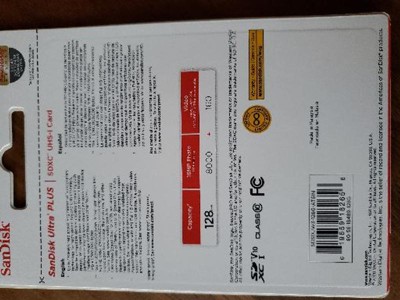 Sandisk Ultra Plus 128gb Sd Card : Target