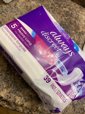 Always Discreet Moderate Long Absorbency 4 Drop Base Pads - 162ct : Target