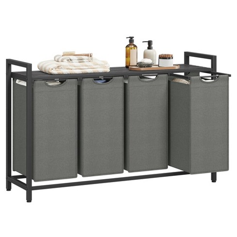 Vasagle Laundry Hamper Laundry Basket Laundry Sorter With 4 Pull-out ...