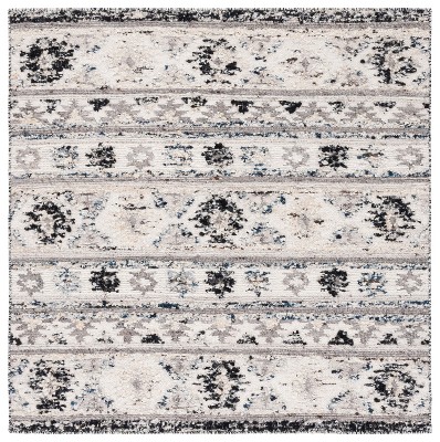 Manhattan Man350 Hand Woven Area Rug - Ivory/dark Brown - 6'x6 ...