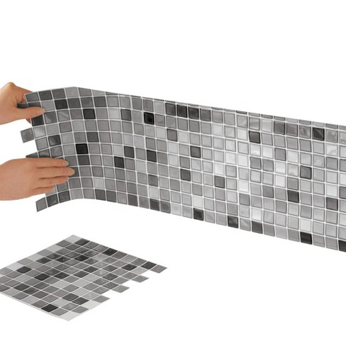 Collections Etc Multi-colored Adhesive Mosaic Backsplash Tiles For ...