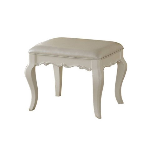 Edalene 22" Accent Chairs And Pearl White - Acme Furniture: Leather ...