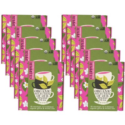 Clipper Organic Selection Of Our Finest Teas 5 Flavors - Case Of 10/45 ...
