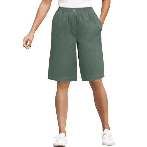 Woman Within Women's Plus Size 7-day Elastic-waist Cotton Short - 44 W ...