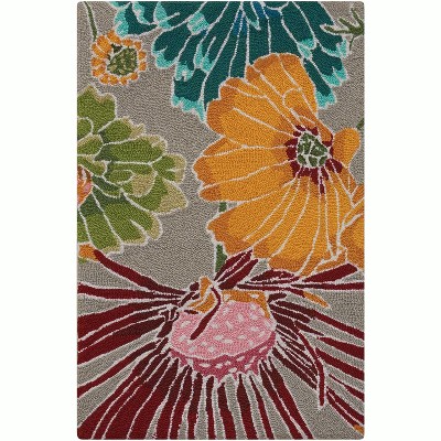 Nourison Fantasy Grey Area Rug Fa11 1'9" X 2'9" : Target