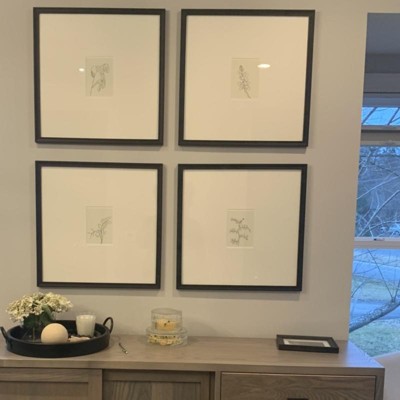 21.49" X 21.49" Matted To 5" X 7" Gallery Single Image Frame Black ...