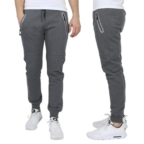 Lyrebird Atelier Men's Slim Fit Fleece Jogger Sweatpants - Charcoal, L ...