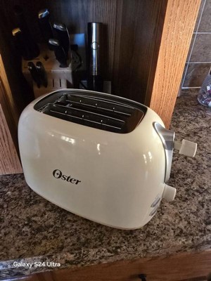 Oster 4-slice Toaster Stainless Steel With Extra-wide Slots Oat Milk ...