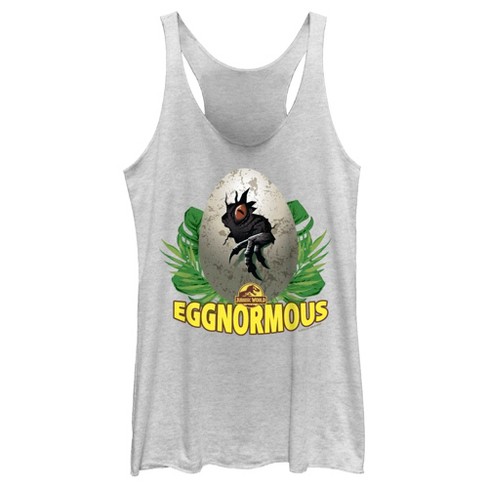 Women's Jurassic World Easter T-rex Eggnormous Racerback Tank Top : Target