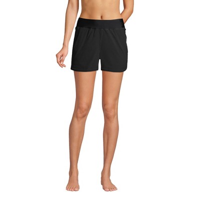 Lands' End Women's 3" Quick Dry Swim Shorts With Panty - 8 - Black : Target
