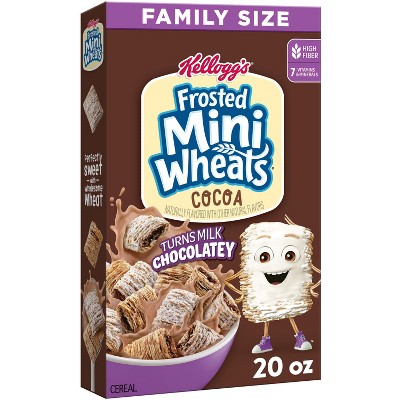 Kellogg's Frosted Mini Wheats Cocoa Breakfast Cereal - 20oz : Target
