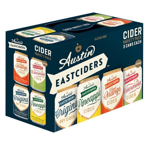 Austin Eastciders Hard Cider Variety Pack - 12pk/12 Fl Oz Cans : Target