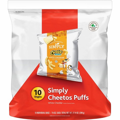 Cheetos Simply White Cheddar Puffs - 10ct : Target