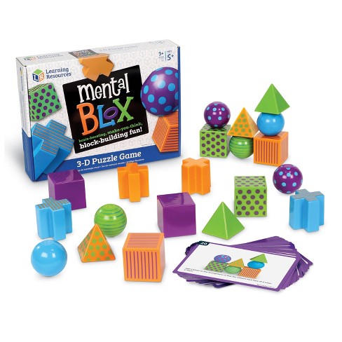 Learning Resources Mental Blox Critical Thinking Game, 20 Blocks, 20 ...