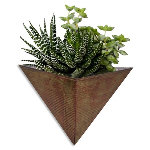 Modern Home Living Wall Galvanized Steel/zinc Triangular Succulent/herb ...