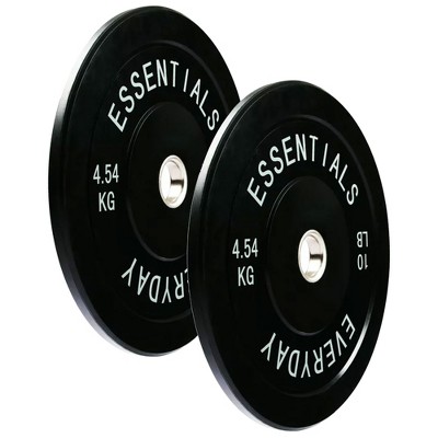 Holahatha 5-pound Olympic Rubber Coated Solid Cast Iron Weight Plate ...