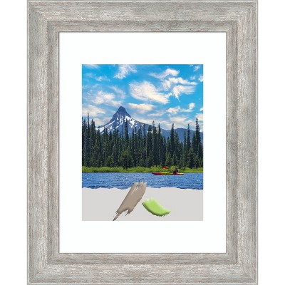 Amanti Art Romano Silver Narrow Wood Picture Frame Opening Size 11x14 ...