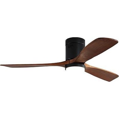 52 Inch Low Profile Ceiling Fan With Lights Flush Mount Ceiling Fan ...