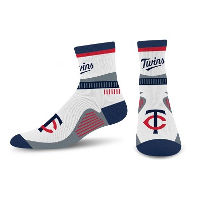 Mlb Minnesota Twins Large Quarter Socks : Target