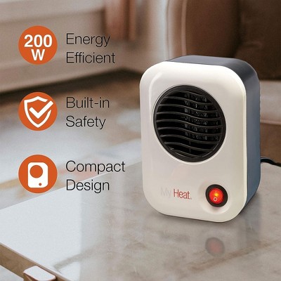 Lasko 101 MyHeat Portable Personal Electric 200W Ceramic Space Heater ...