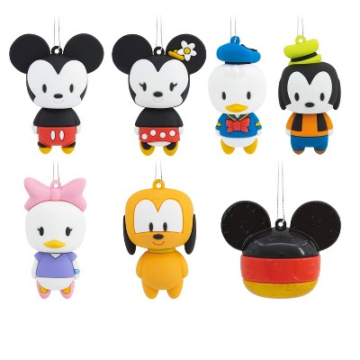 Hallmark Disney Mickey Mouse Icon Glass Ornaments Set Of 4 : Target