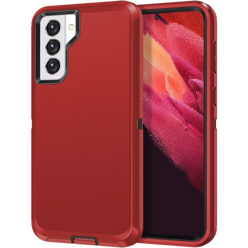 Entronix Heavy Duty Case For Samsung Galaxy S21 Plus, Triple-layer & Full Protection, Red : Target