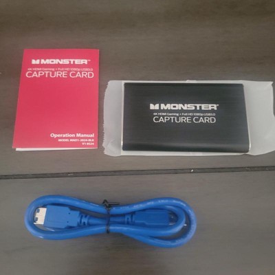 Monster HDMI Capture Card, 4K Full HD 1080P USB 3.0 Audio and Video ...