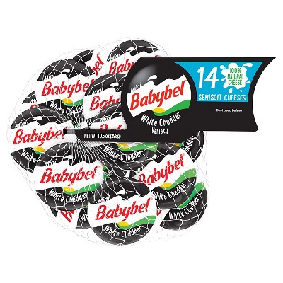 Mini Babybel White Cheddar Cheese - 14ct/10.5oz : Target