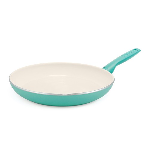 Greenpan Rio Ceramic Coated Aluminum Fry Pan 12 In. Turquoise : Target