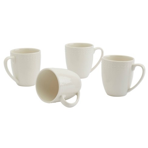 8oz 4pk Porcelain Bloom Mugs - Tabletops Gallery: Coffee Cups ...