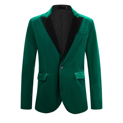 Lars Amadeus Men's Halloween Peak Collar Wedding Party Prom Velvet Suit ...
