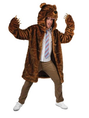 Dress Up America Brown Bear Mascot Costume For Adults - One Size Fits ...