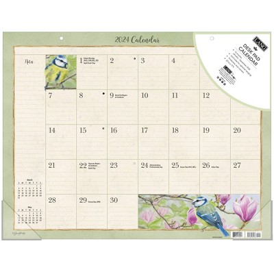 U Brands Undated 18-month Desktop Calendar 17"x12" Mottled Dye : Target