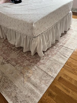 Nuloom Rosa Machine Washable Distressed Vintage Medallion Area Rug ...