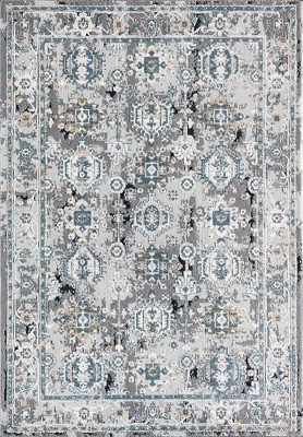 Rugs America Belle Bn30a Ocean Breeze Abstract Vintage Gray Area Rug, 2 ...