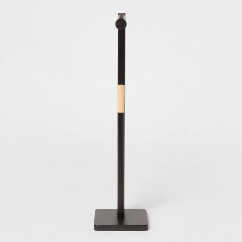 Freestanding Toilet Paper Holder Matte Black Brightroom Steel Construction 22.99 Tall Storage Solution Target