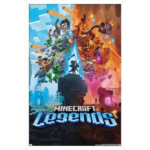 Trends International Minecraft: Legends - Key Art Framed Wall Poster ...
