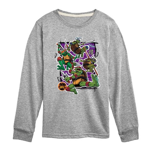 Boys' - Teenage Mutant Ninja Turtles Mutant Mayhem - Brotherhood Group Graphic Long Sleeve ...
