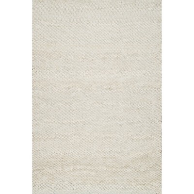 Nuloom Hailey Hand Woven Jute Area Rug, Square 8', Off White : Target