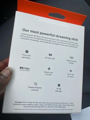 Amazon Fire Tv Stick 4k Max Streaming Device, Wi-fi 6, Alexa Voice ...