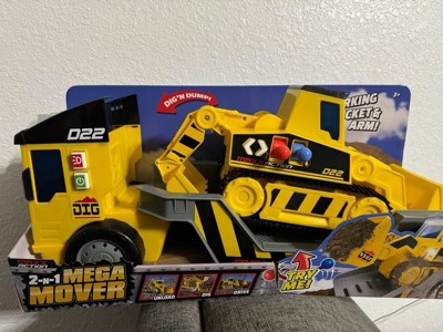 Maxx Action 2-n-1 Mega Mover – Construction Truck And Trailer : Target