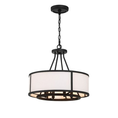 Crystorama Lighting Bryant 6 - Light Chandelier In Black Forged : Target